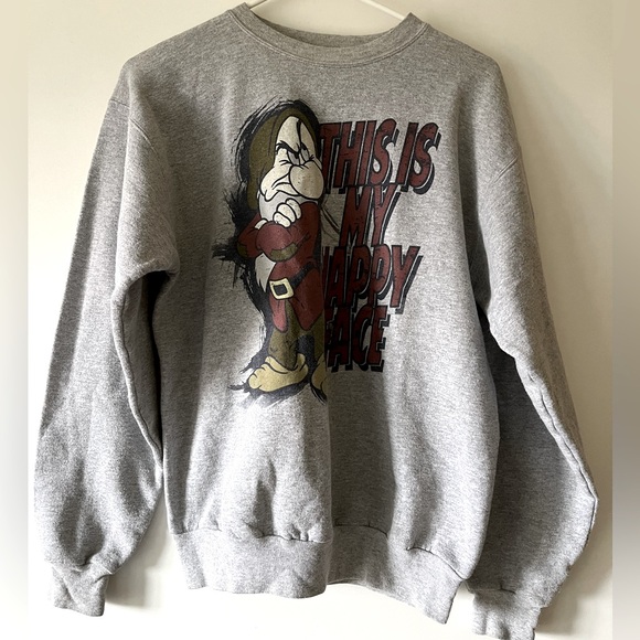 Disney | Tops | Disney Pullover Shirt Grumpy Snow White And The Seven ...